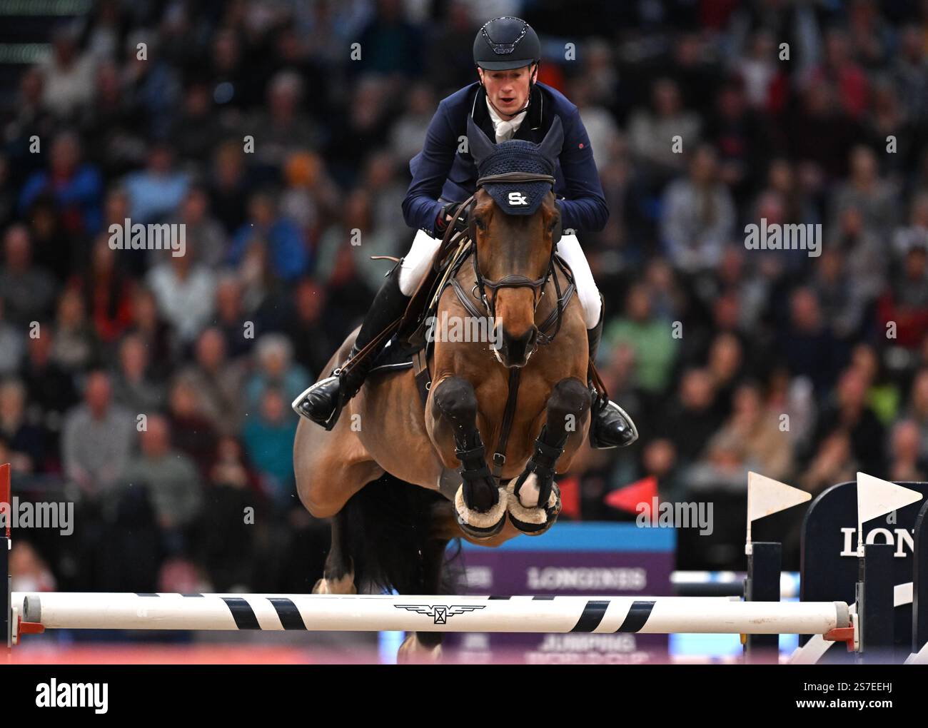 Leipzig, Germany. 19th Jan, 2025. Equestrian sport/jumping, World Cup ...