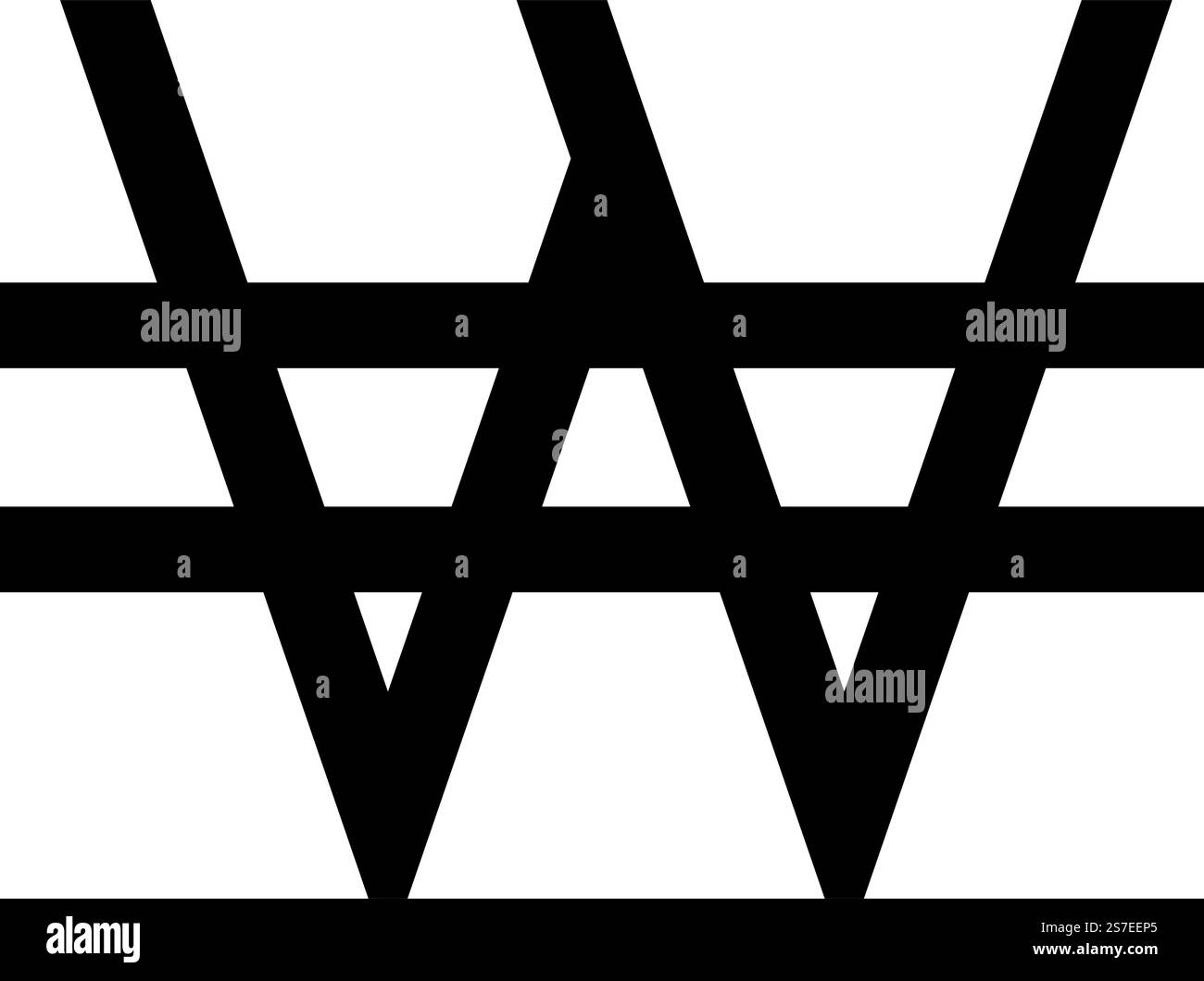 Symbol won Korea money sign KRW currency monetary icon black color ... Symbol won Korea money sign KRW currency monetary icon black color ...