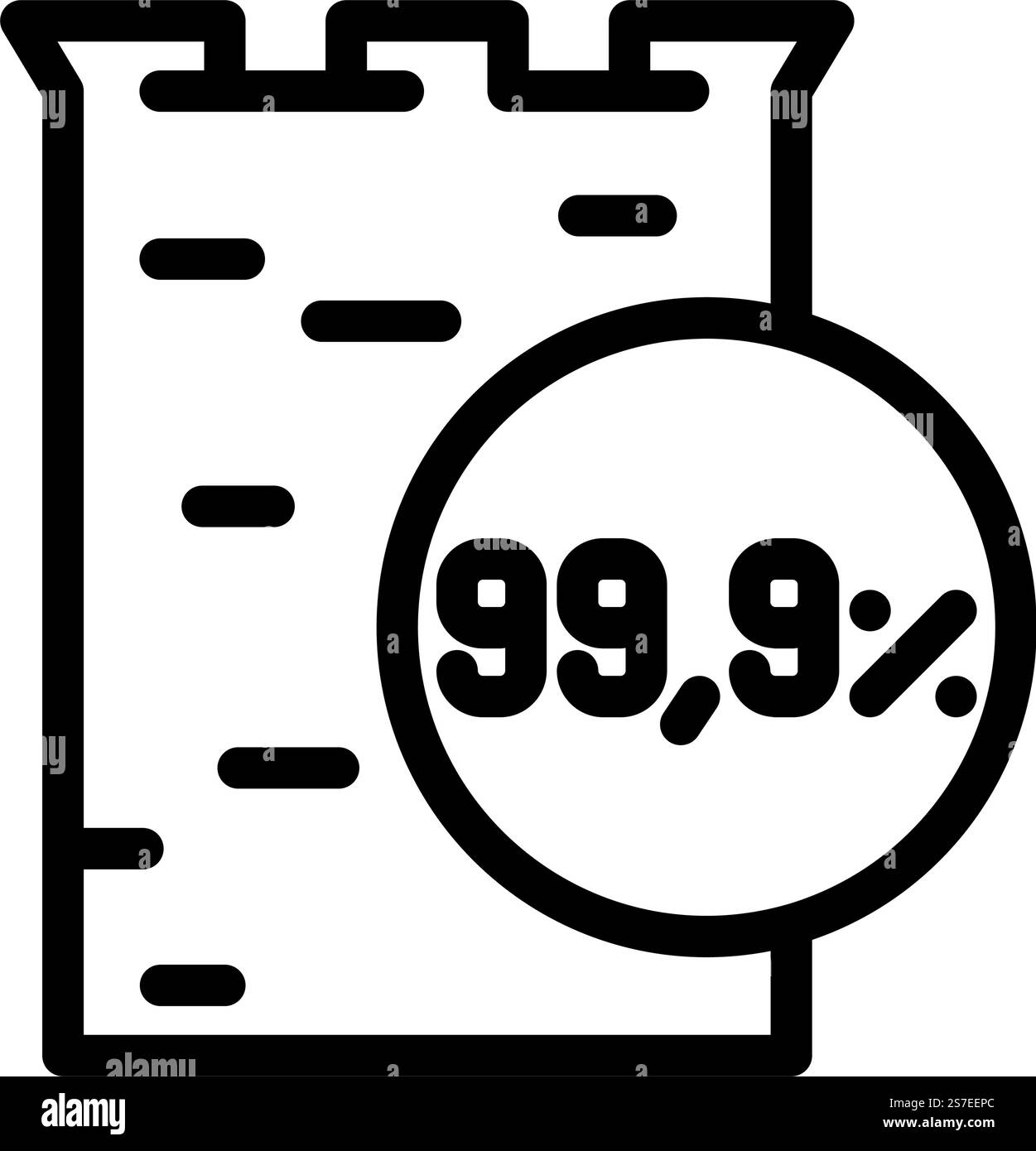 anodes copper cast line icon vector. anodes copper cast sign. isolated ...