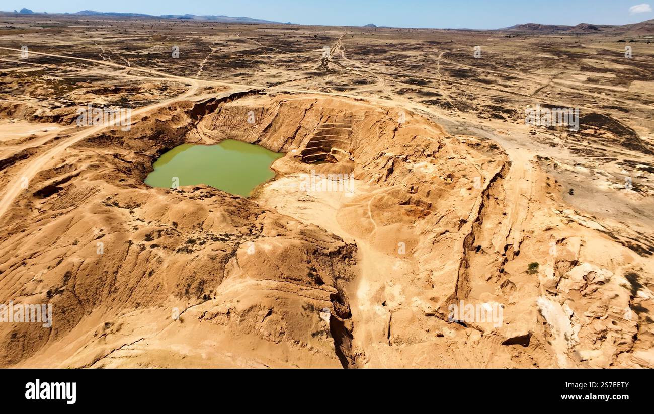 Landscapes of the island of Madagascar, Central Highlands Isalo ...