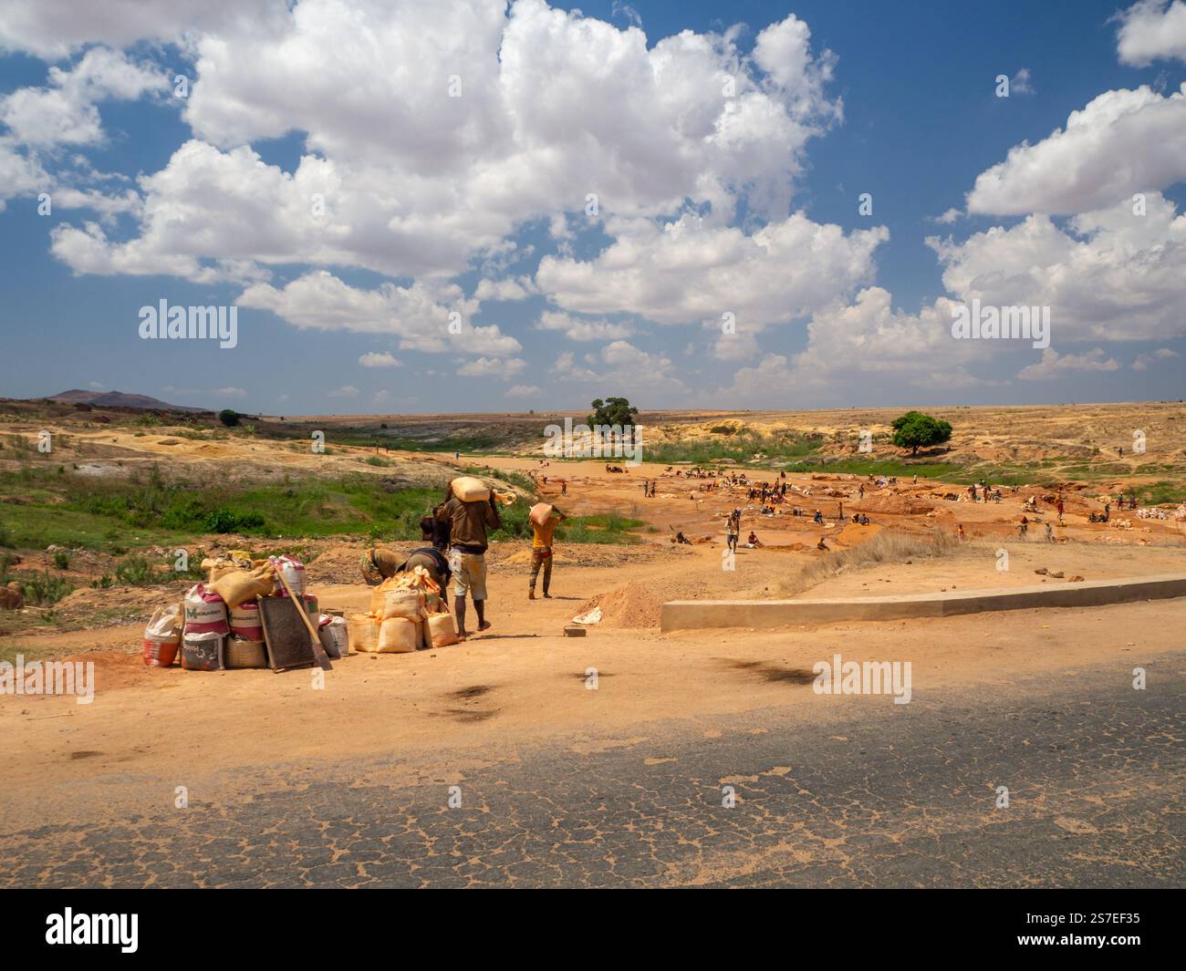 Landscapes of the island of Madagascar, Central Highlands Isalo ...