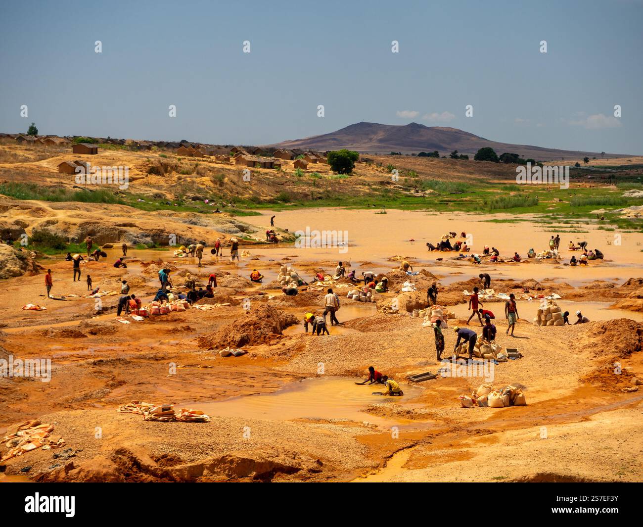 Landscapes of the island of Madagascar, Central Highlands Isalo ...