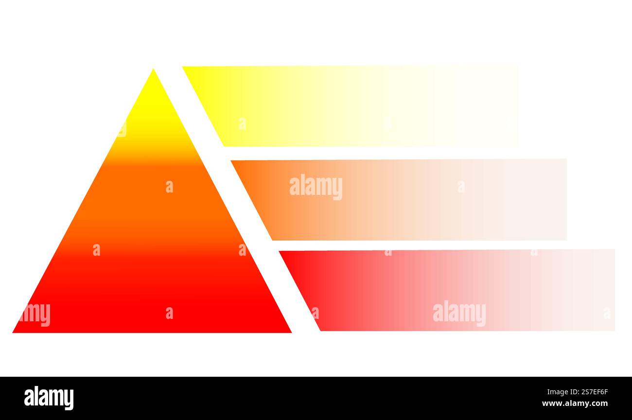 Infographic illustration of yellow with orange and red gradient color ...