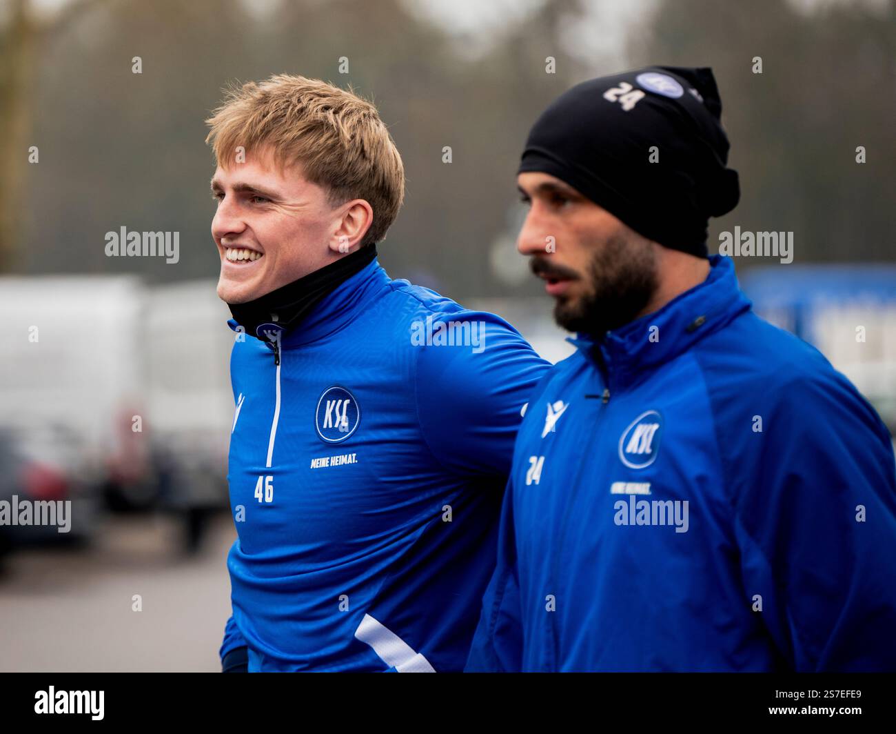 First training session of Mikkel Kaufmann back at the Karlsruher SC on ...
