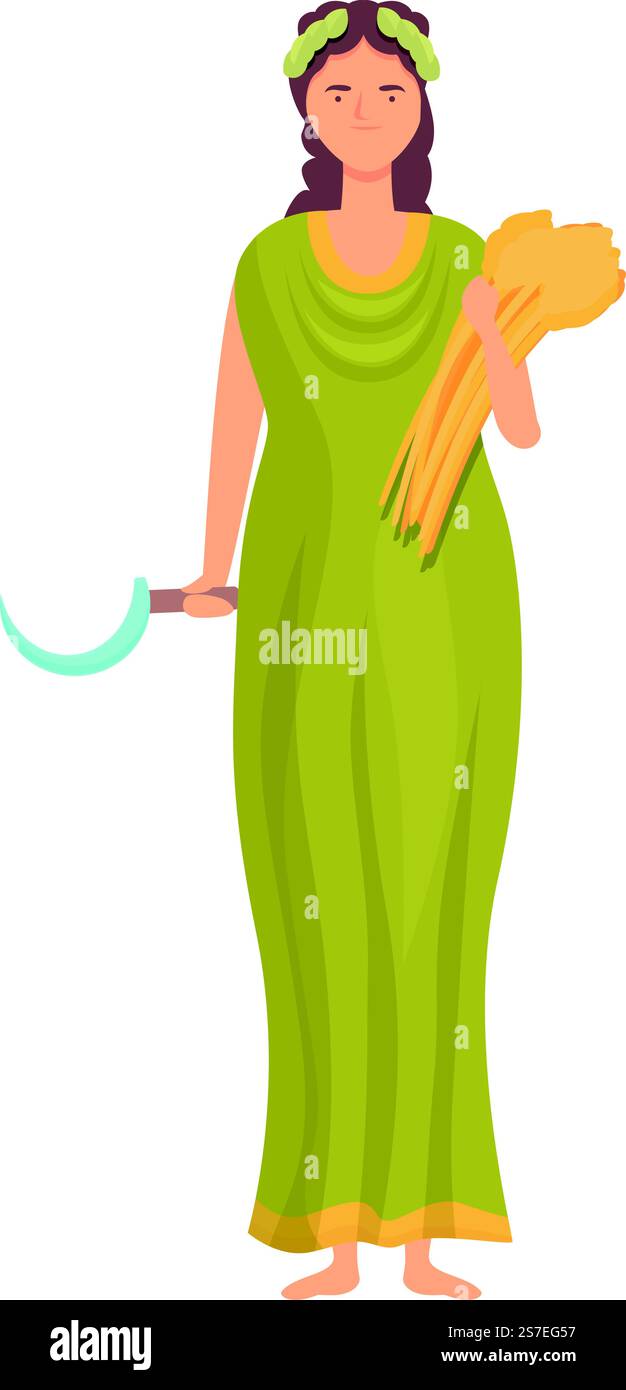 Demeter icon cartoon vector. Greek god. Hera love. Demeter icon cartoon ... Demeter icon cartoon vector. Greek god. Hera love. Demeter icon cartoon ...