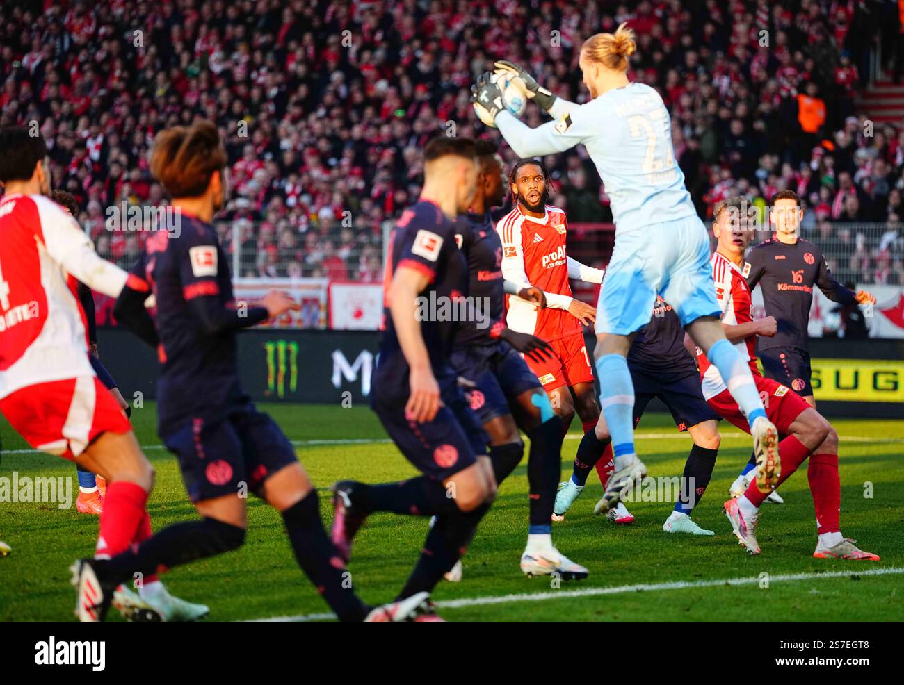 January 19 2025: Jordan of Union Berlin looks on during a 1. Bundesliga ...