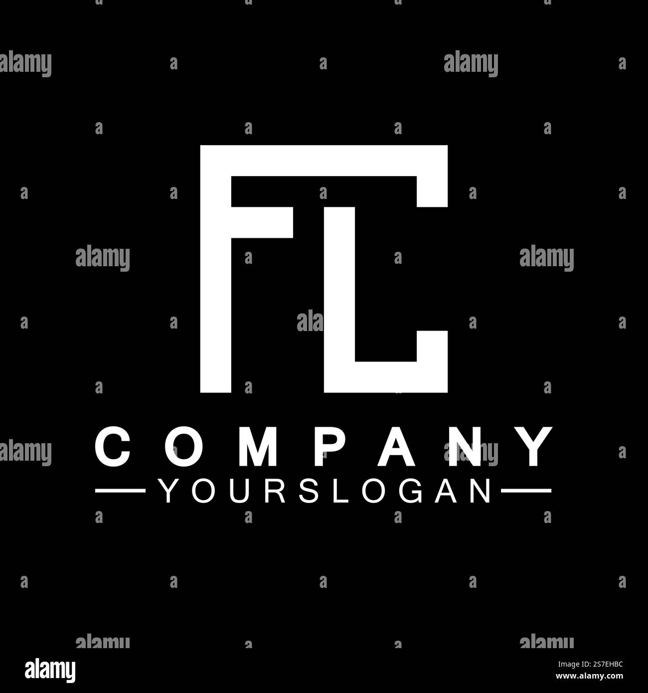 Alphabet letters monogram logo CF,FC,C and F, elegant and Professional ...