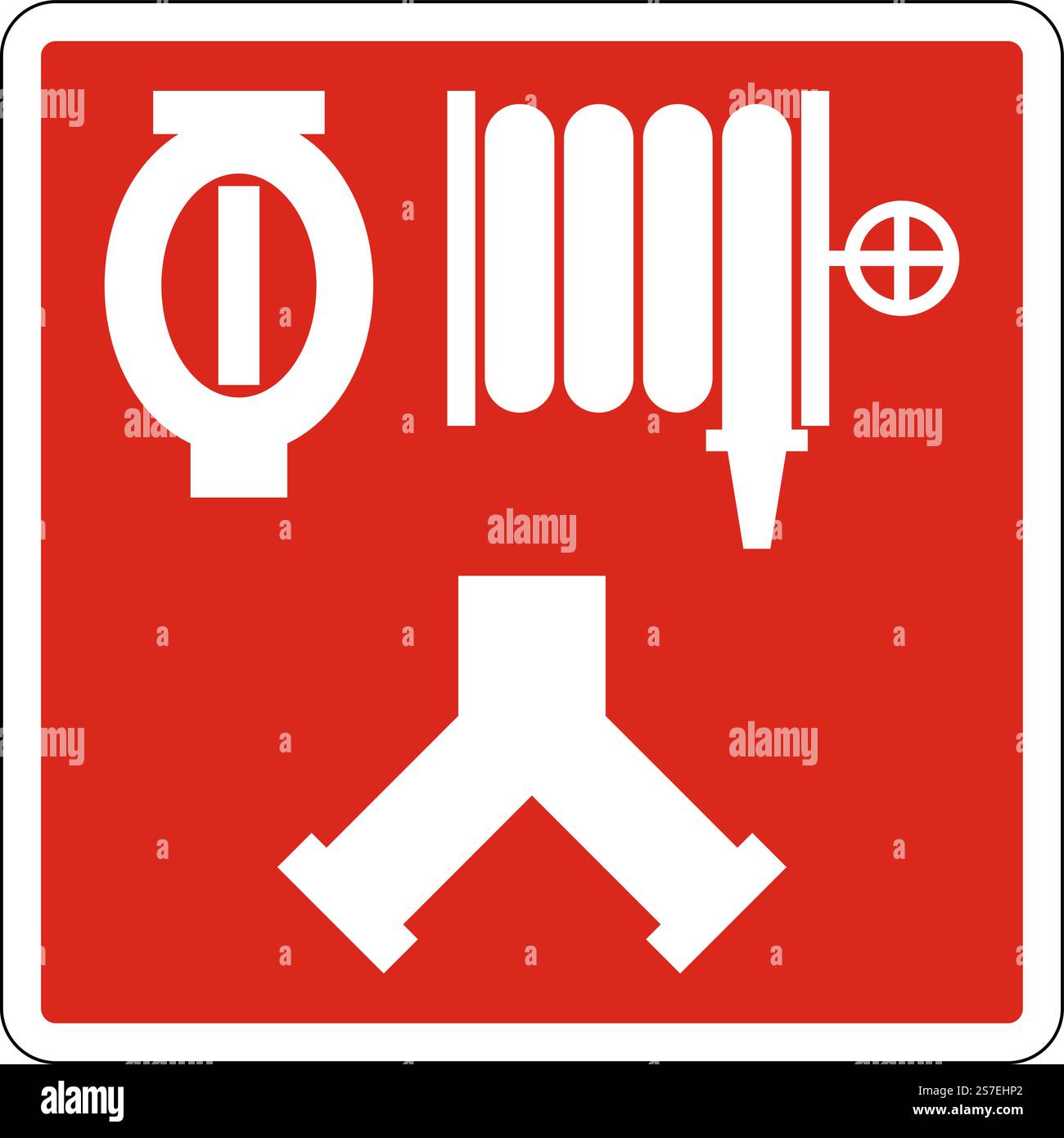 Automatic Sprinkler and Standpipe Connection Sign Stock Vector Image ...