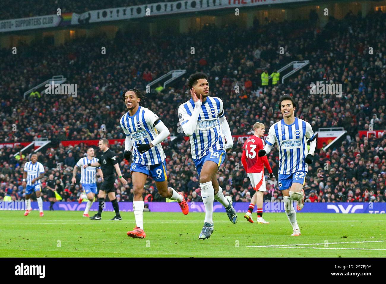 Manchester, UK. 19th Jan, 2025. Brighton & Hove Albion forward ...