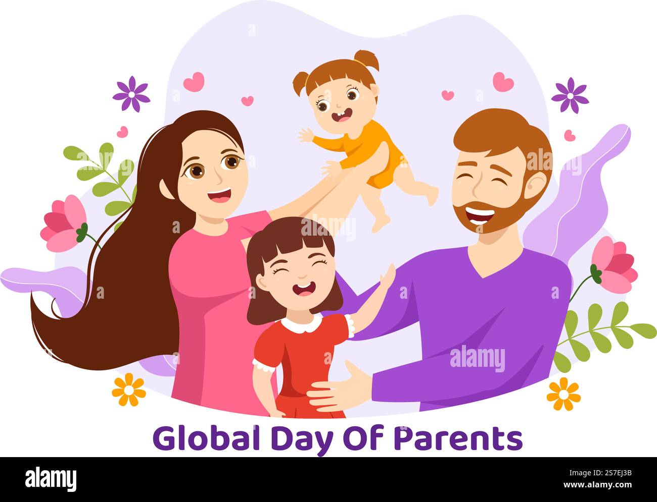 Global Day of Parents Illustration with Importance of Being a ...