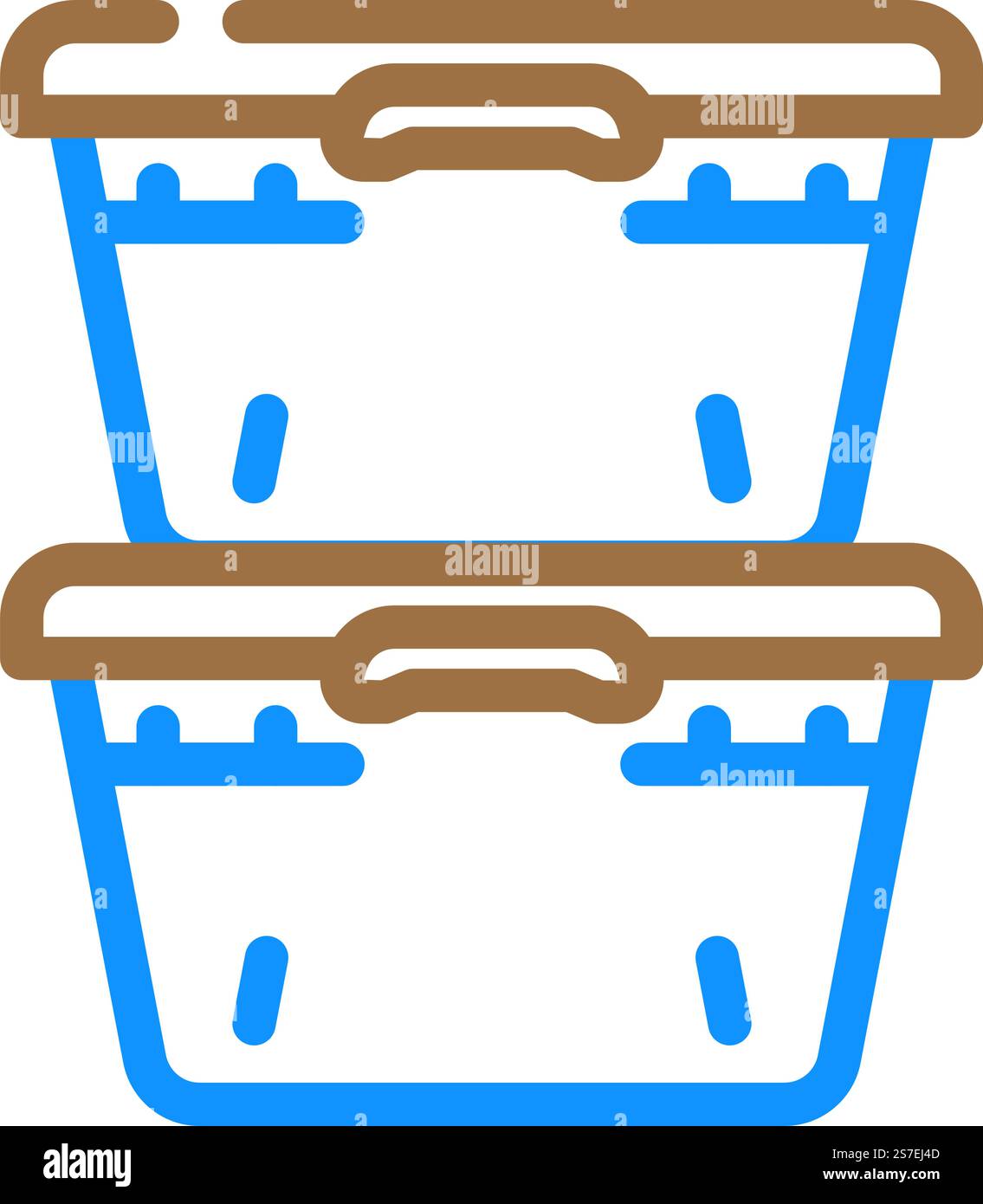 storage bins garage tool color icon vector. storage bins garage tool ...