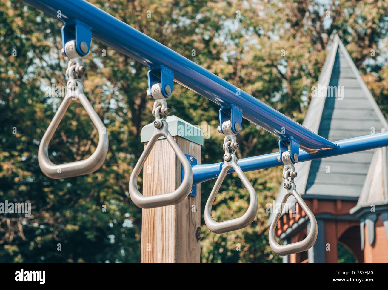 Monkey Bars Obstacle Jungle Gym Playground Stock Photo - Alamy