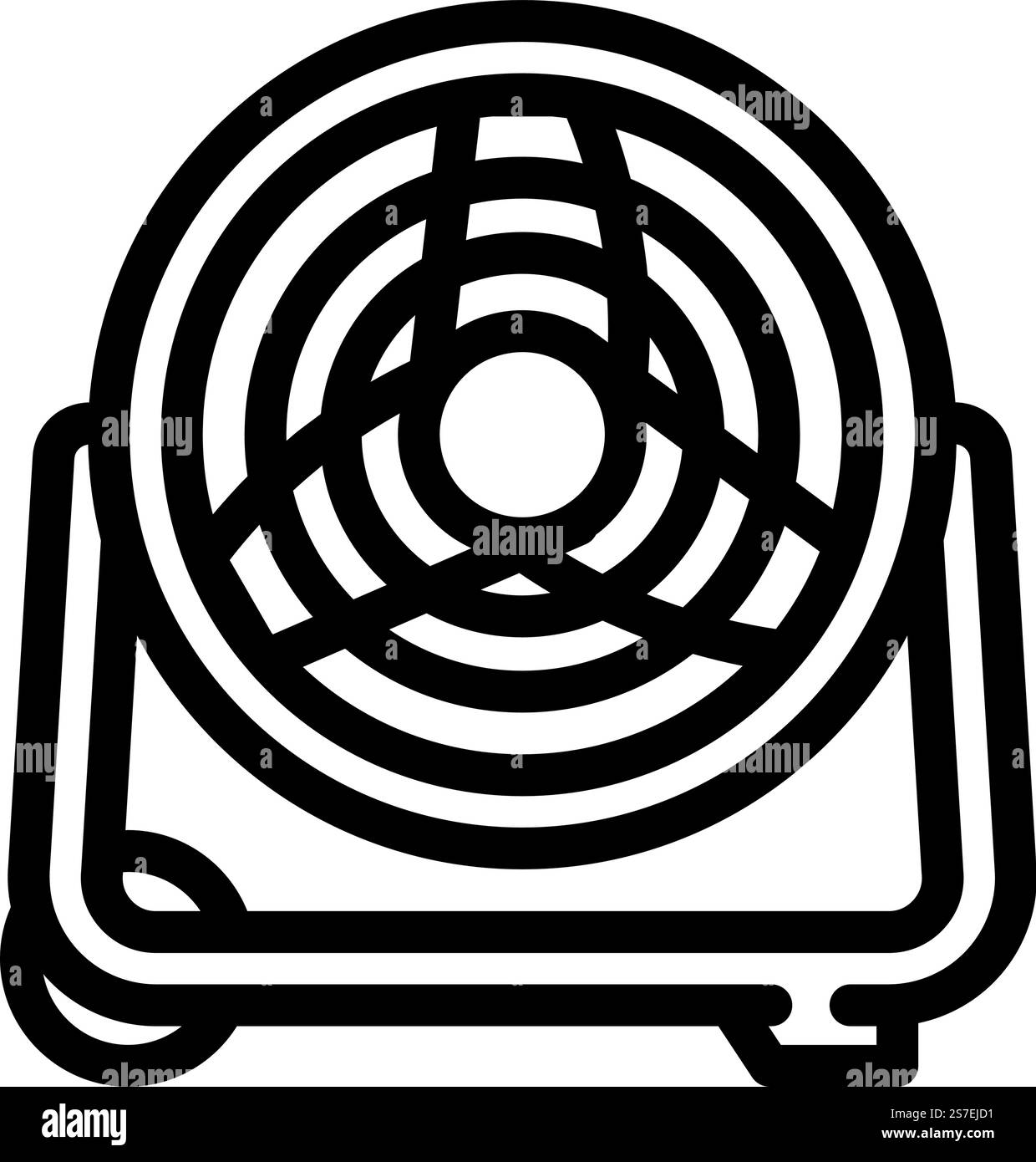 utility fan garage tool line icon vector. utility fan garage tool sign ...