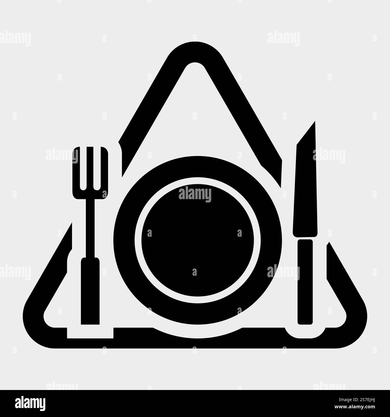 No Eating Symbol Sign Isolate On White Background,Vector Illustration ...