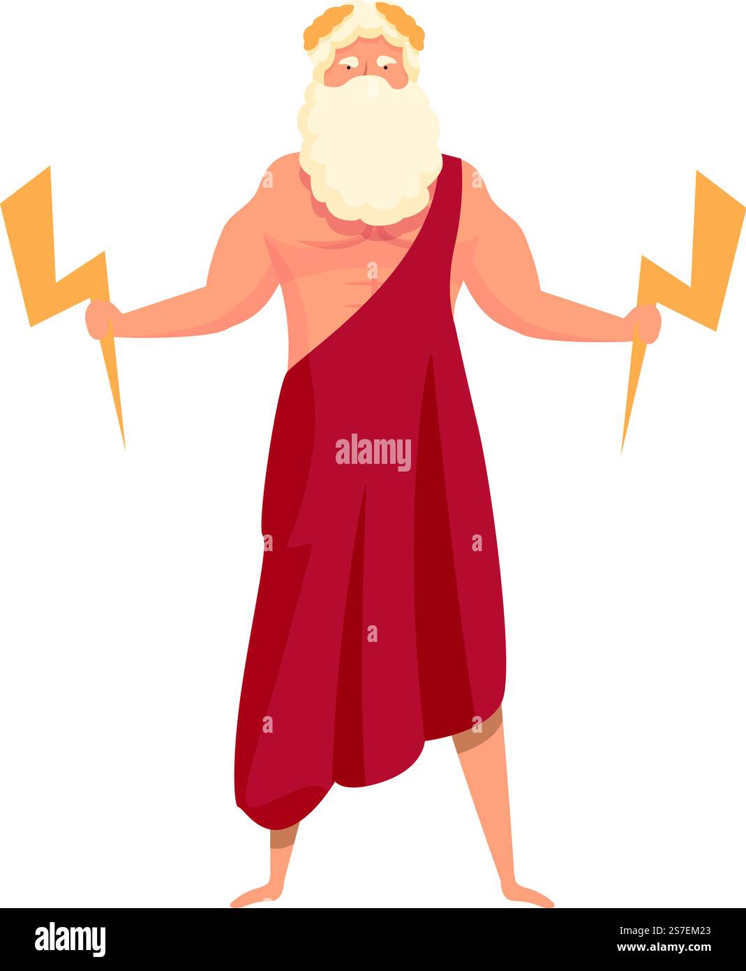 Zeus icon cartoon vector. Greek god. Ancient greece. Zeus icon cartoon vector. Greek god Stock ...