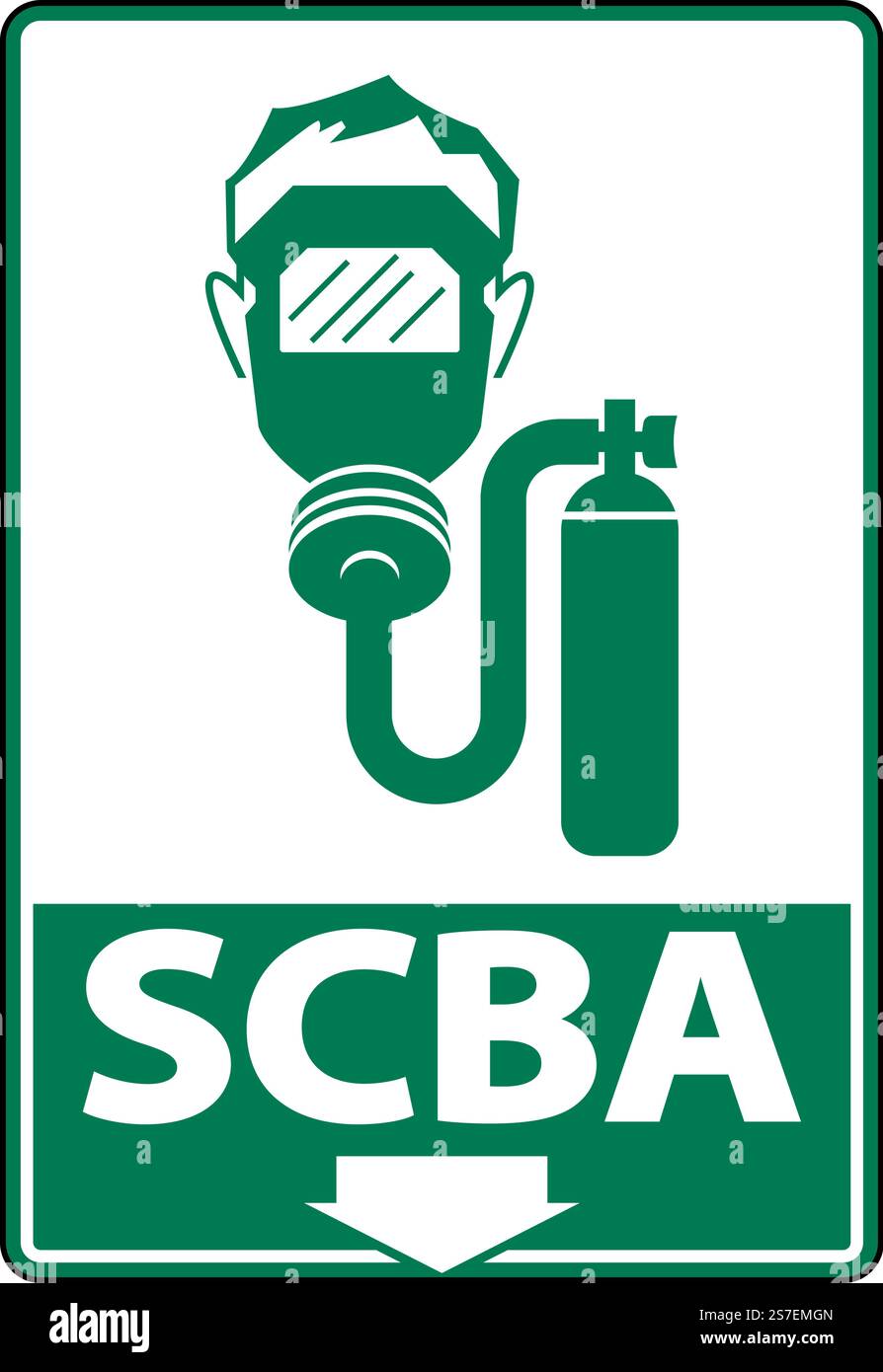 Self-Contained Breathing Apparatus Sign Stock Vector Image & Art - Alamy