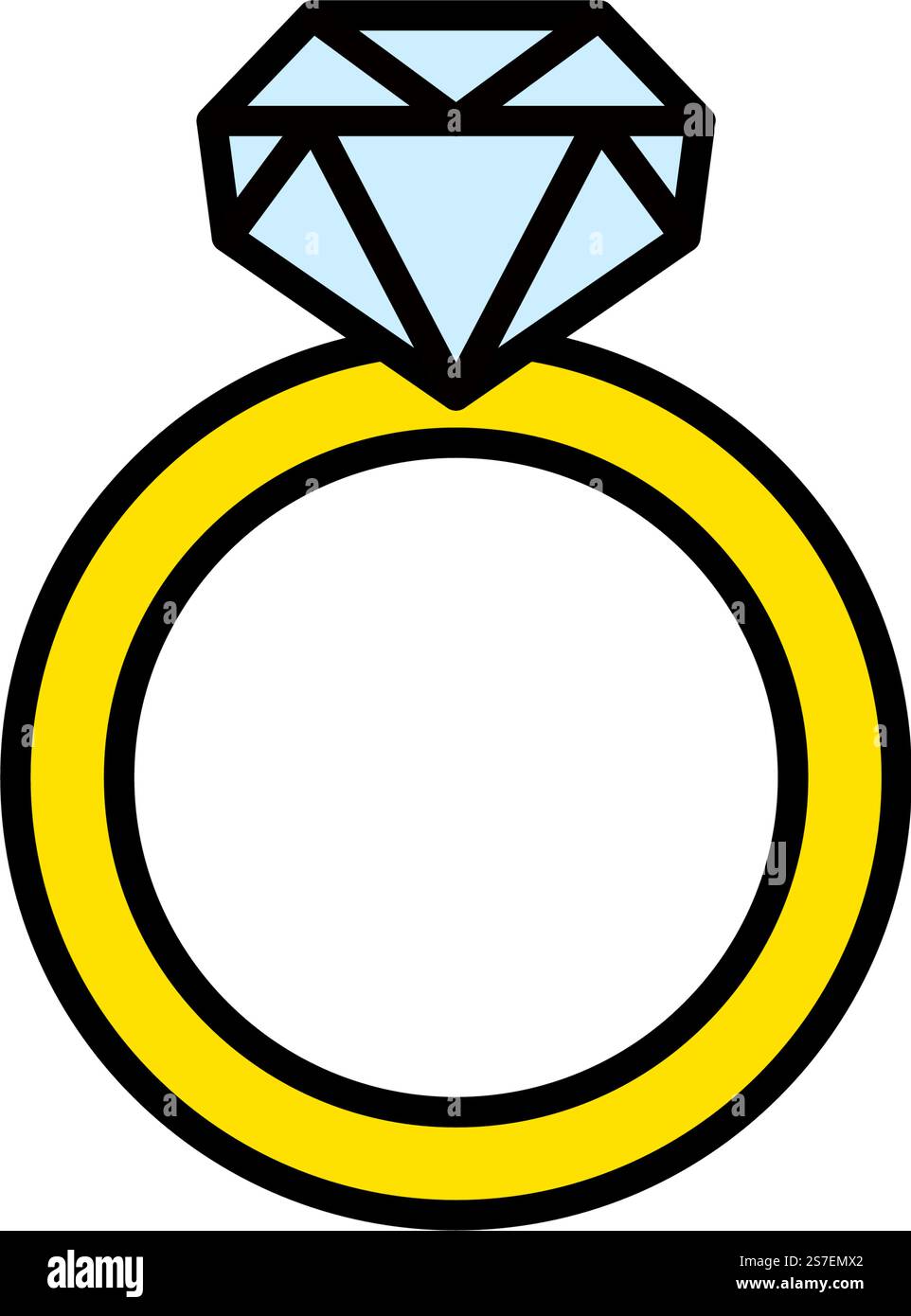 diamond ring, Simple and cute Valentine's Day icon, Vector Illustration Stock Vector Image & Art ...