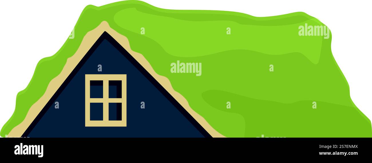 Ground house icon cartoon vector. Travel city. North tourism. Ground ...