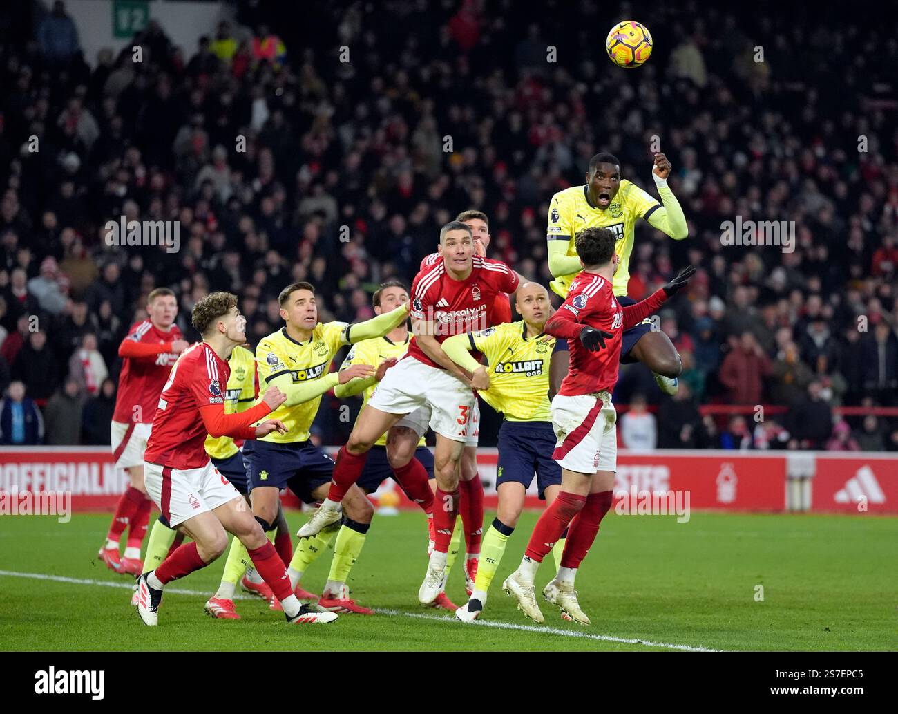 Southampton's Paul Onuachu scores their side's second goal of the game ...