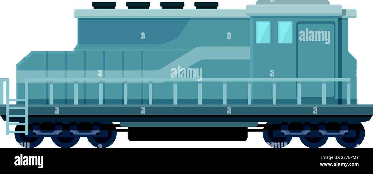 Diesel train icon cartoon vector. Cargo wagon. Road travel. Diesel ...