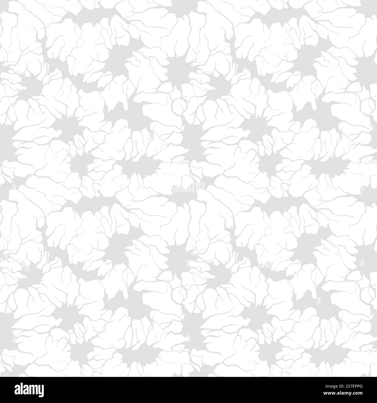 Cracked surface, dry ground cracks seamless pattern. Decorative holes ...