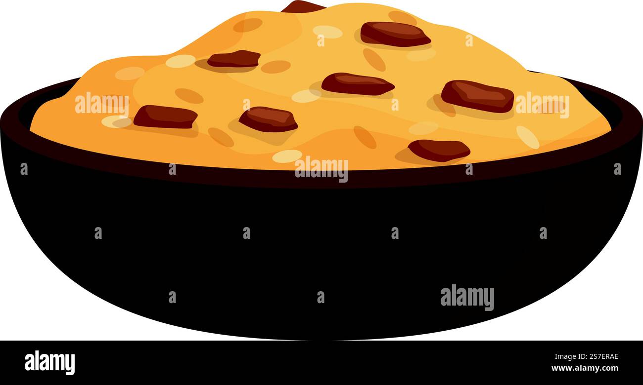 Indian pilaf icon cartoon vector. Dish food. Asian cooking. Indian ...