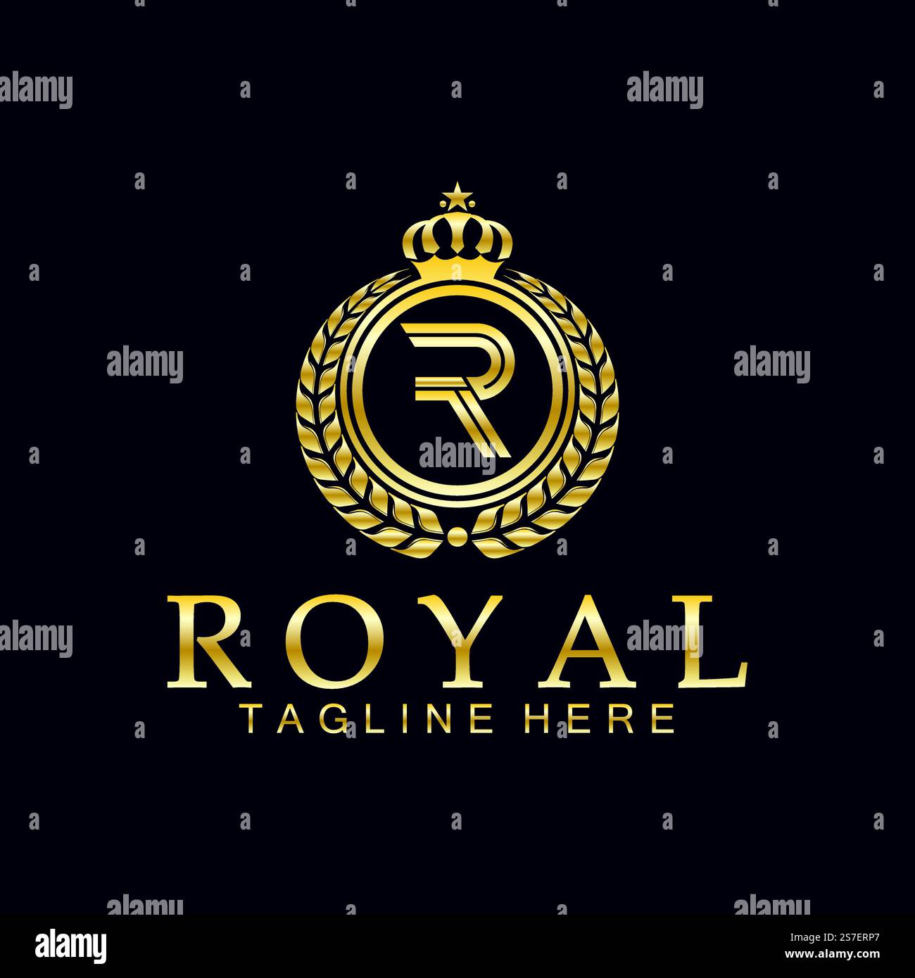 R initial royal crown logo. Royal, King, queen luxury symbol. Font ...
