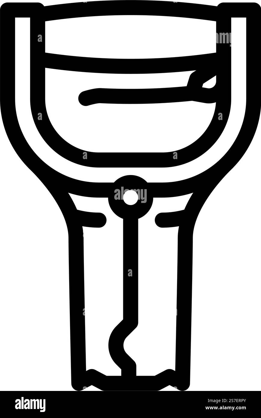 bulb planter garden tool line icon vector. bulb planter garden tool ...