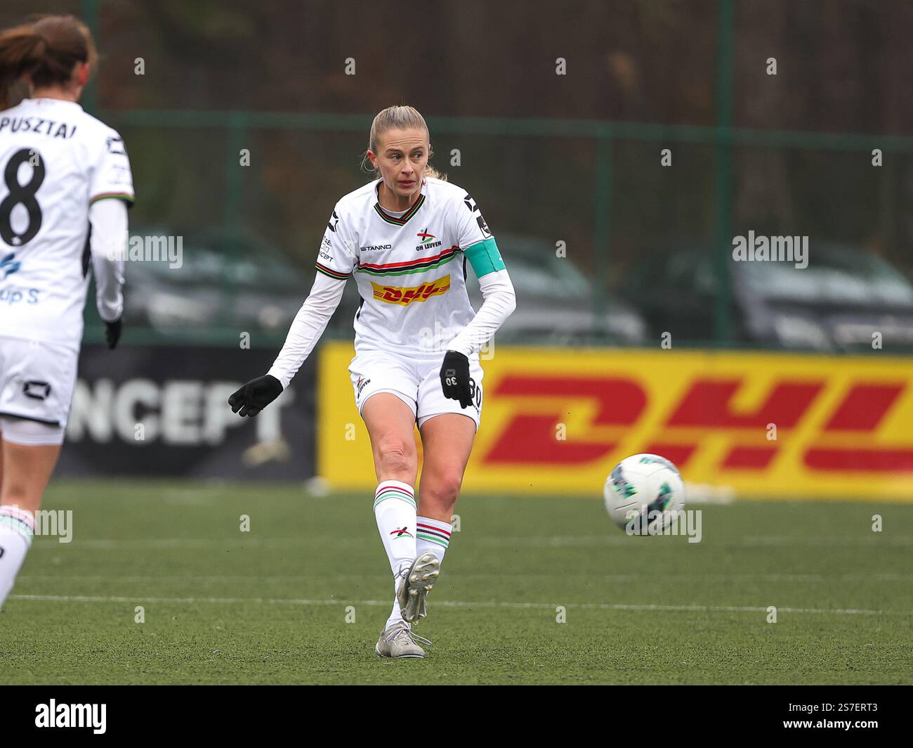 Julie Biesmans (30) of OHL pictured during a female soccer game between ...