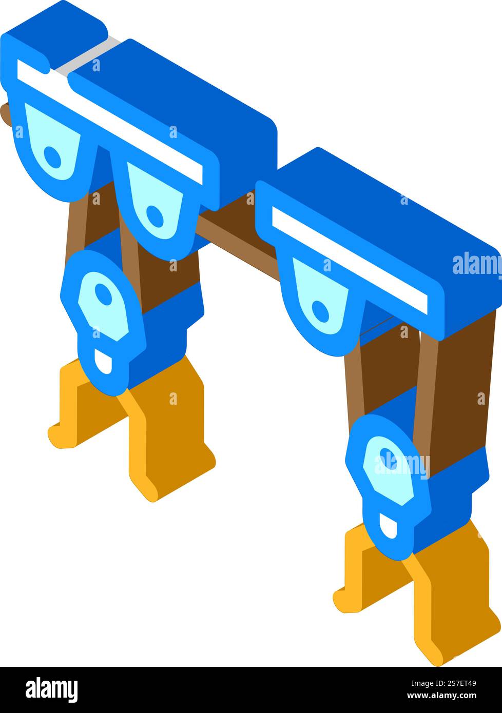 strap system garage tool isometric icon vector. strap system garage ...