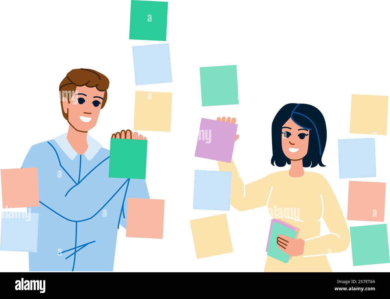 Agile Kanban Scrum Vector Business Board Process Work Office Project