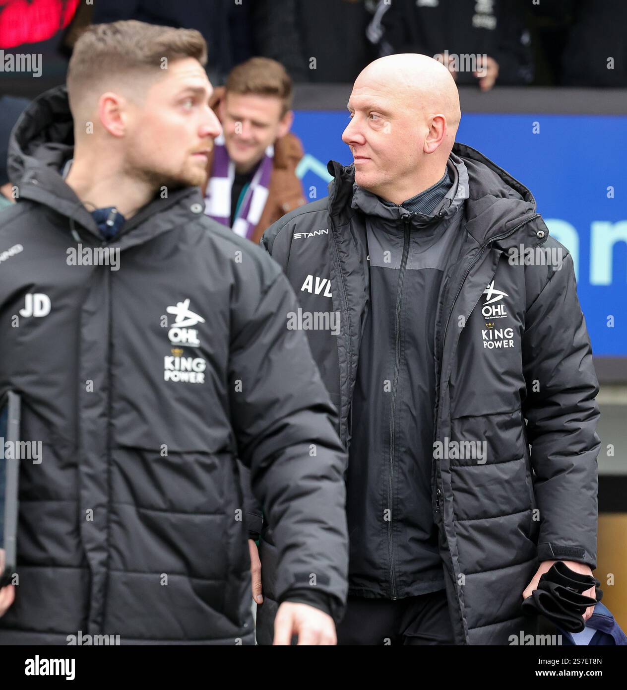 Oud Heverlee, Belgium. 18th Jan, 2025. head coach Arno Van Den Abbeel ...