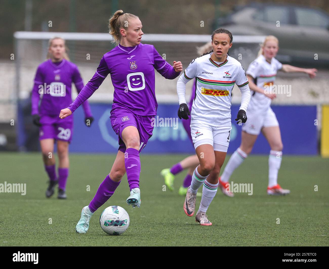 pictured during a female soccer game between OHL and Anderlecht on the ...