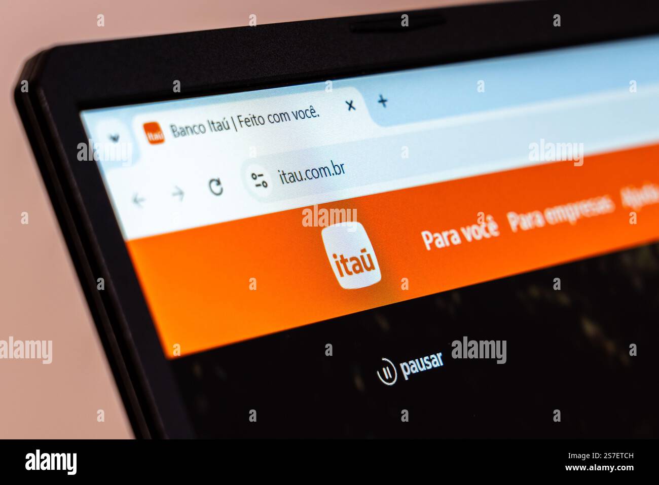 New York, USA - January 19, 2025: Itau Bank website showcasing ...