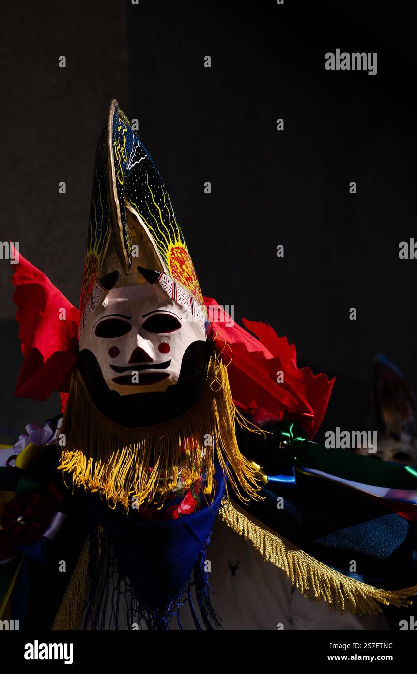 traditional mask of the Xinzo de Limia carnival, the Pantalla ...