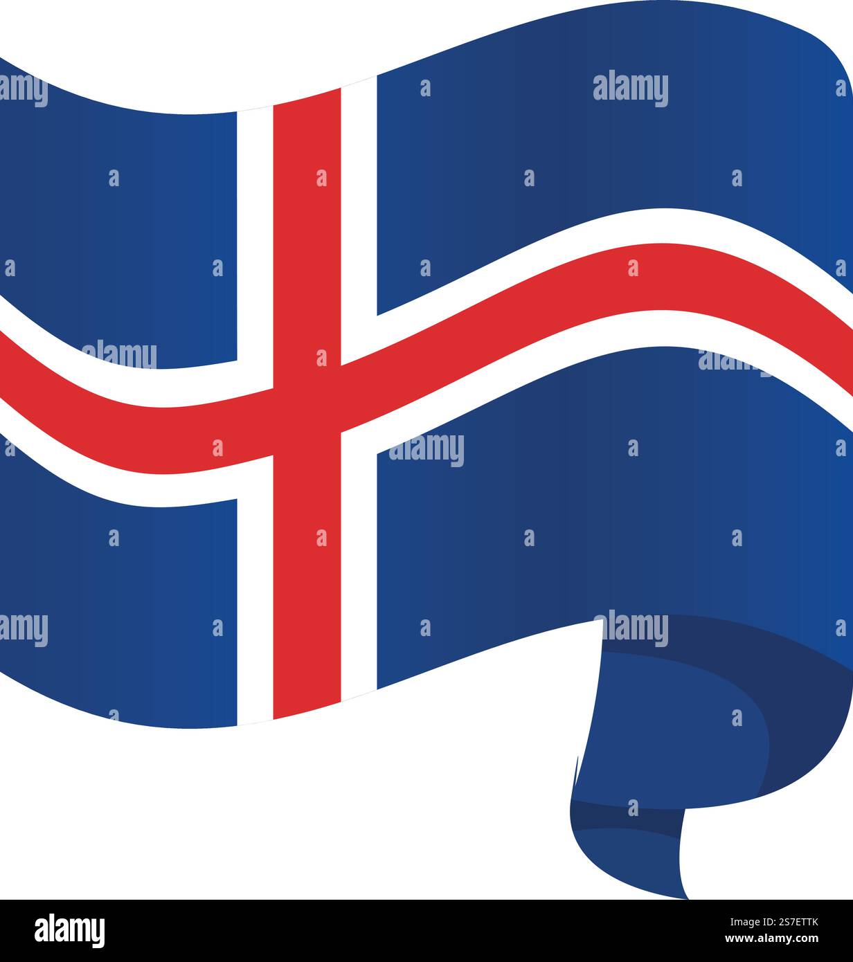Iceland wind flag icon cartoon vector. Travel city. Ocean house ...