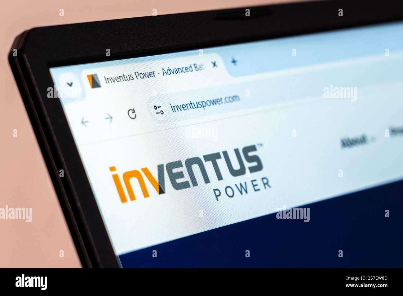 New York, USA - January 19, 2025: Inventus Power corporate website ...