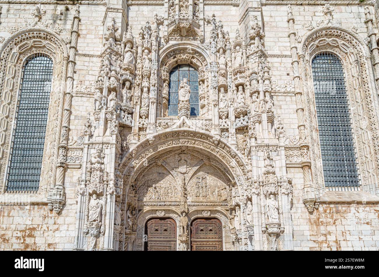 The Jeronimos Monastery (or Hieronymites Monastery), example of the ...