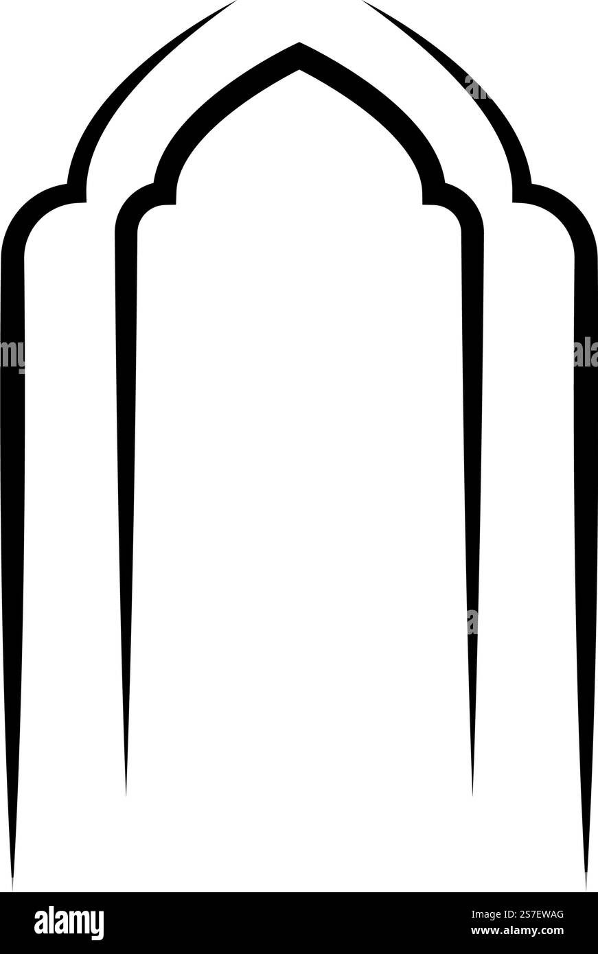 Islamic mosque Ramadan Mubarak greeting cards design vector flat design ...