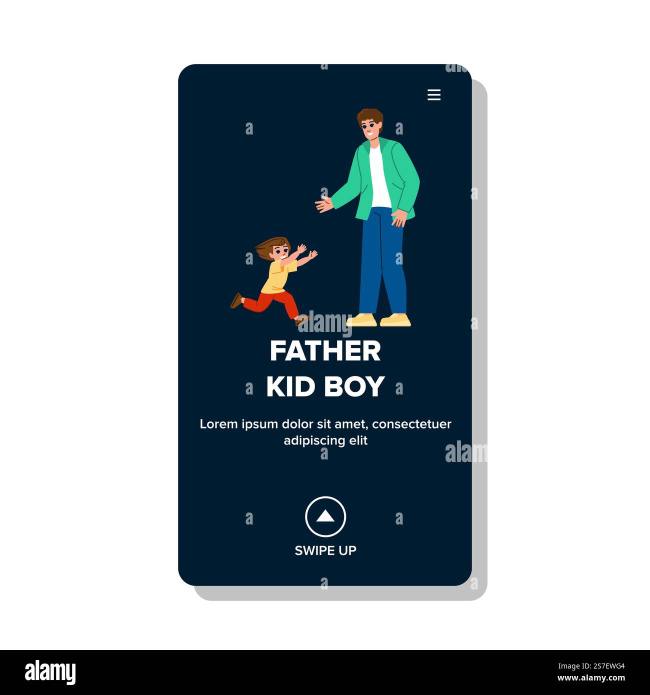 father kid boy vector. son child, family parent, happy dad, man fun ...