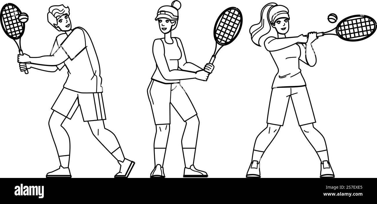tennis ball game vector. court sport, competition leisure, play yellow ...