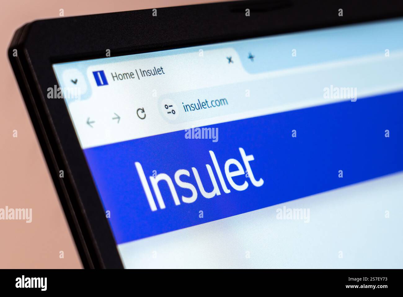 New York, USA - January 19, 2025: Insulet website showcasing innovative ...