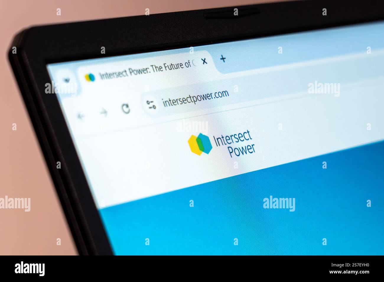 New York, USA - January 19, 2025: Intersect Power website showcasing ...