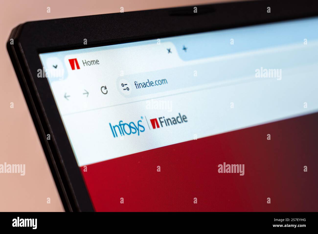 New York, USA - January 19, 2025: Infosys Finacle website showcasing ...