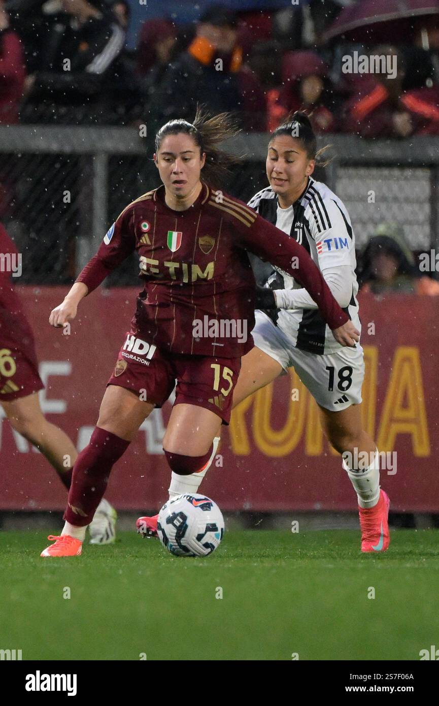 Rome, Italy. 19th Jan, 2025. AS Roma's Giulia Dragoni during the ...