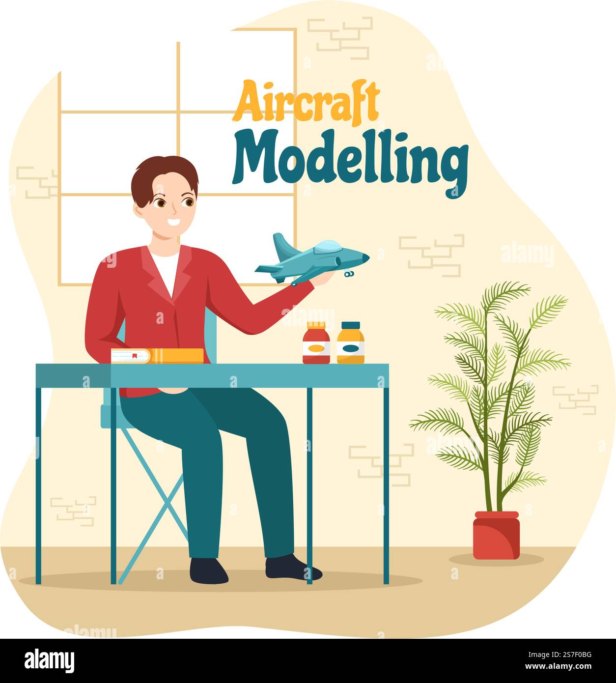 Aircraft Modelling and Crafting Illustration with Assembling or ...