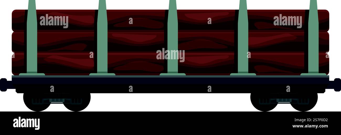 Loading steel into freight car Stock Vector Images - Alamy