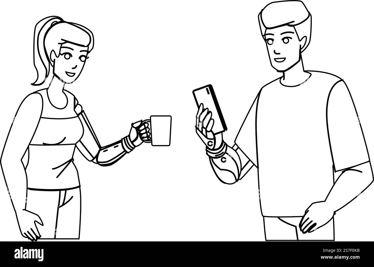 bionic arm vector. arm, technology, artificial, bionic, hand, cyborg ...