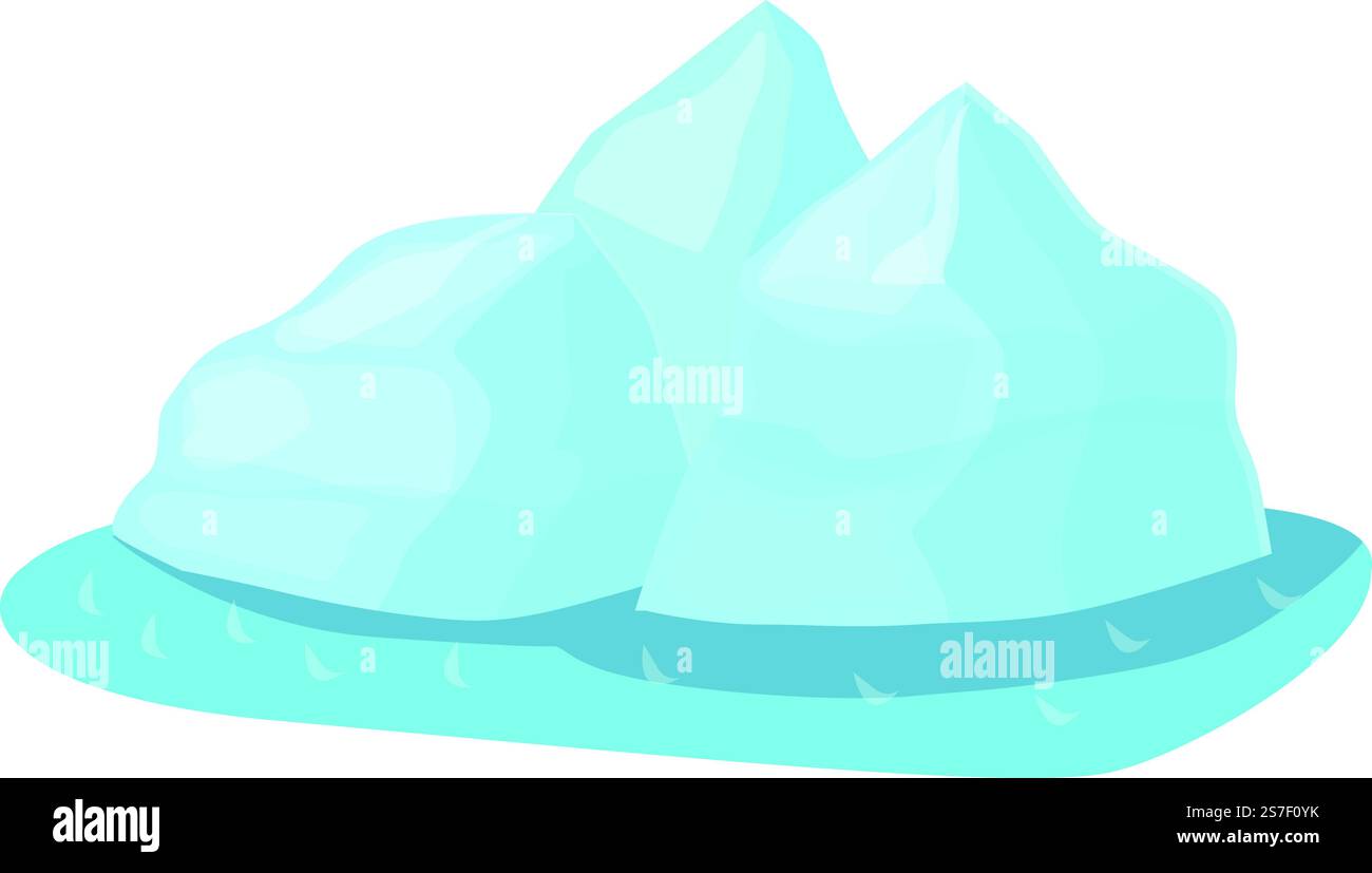 Iceland iceberg icon cartoon vector. Travel country. Nordic trip ...