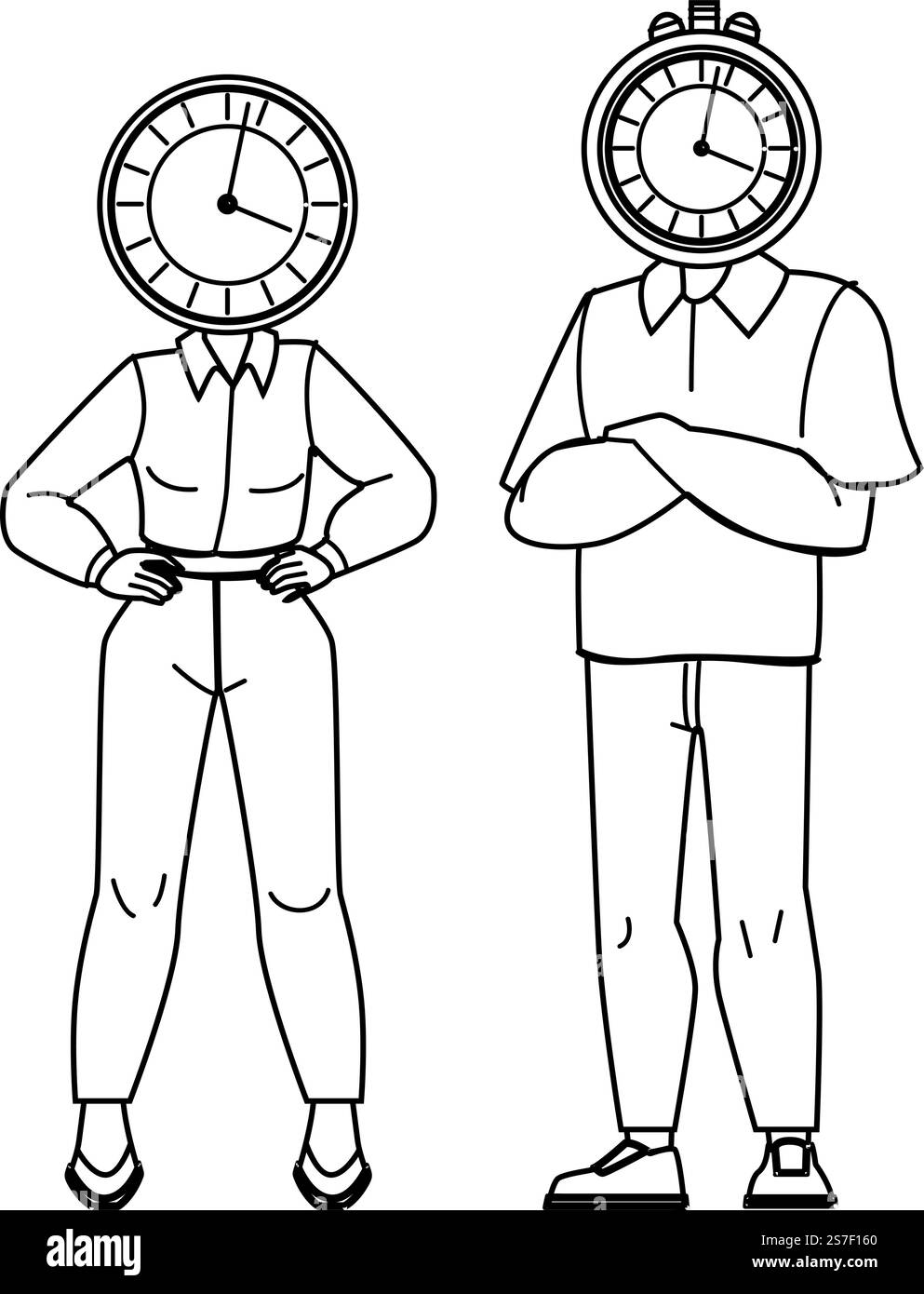 worker time management vector. business work, businessman manager ...